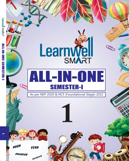 HF LEARNWELL SMART ALL IN ONE CLASS 1 SEM 1 CBSE (E) 2024 – MBD Books