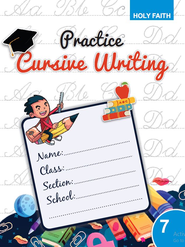 HF Practice Cursive Writing Class-7 CBSE (E) – MBD Books