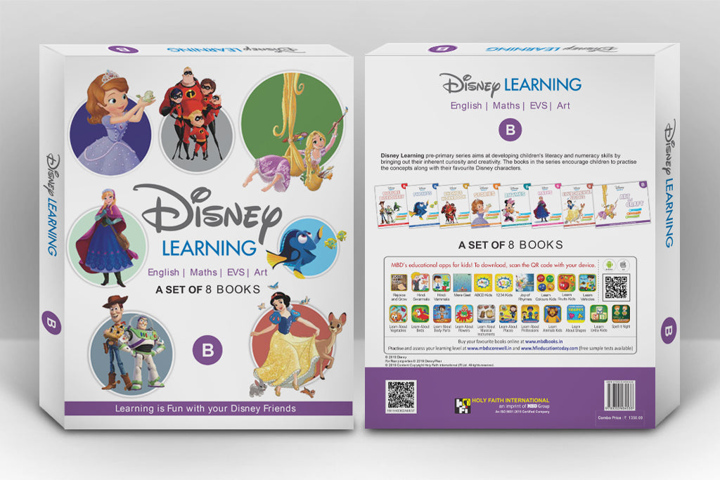 HF Disney Learning Combo Kit-B (For Lkg) - (Without Hindi) – MBD Books