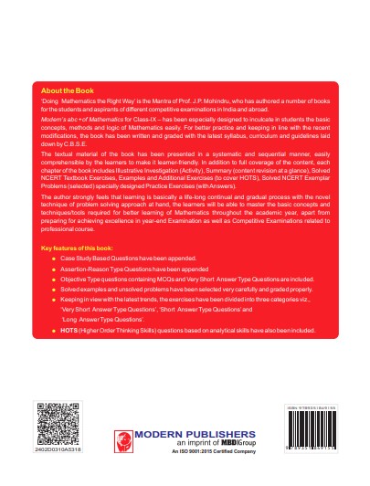 MOD ABC PLUS OF MATHEMATICS CLASS-9 (RATIONALISED 2023) – MBD Books