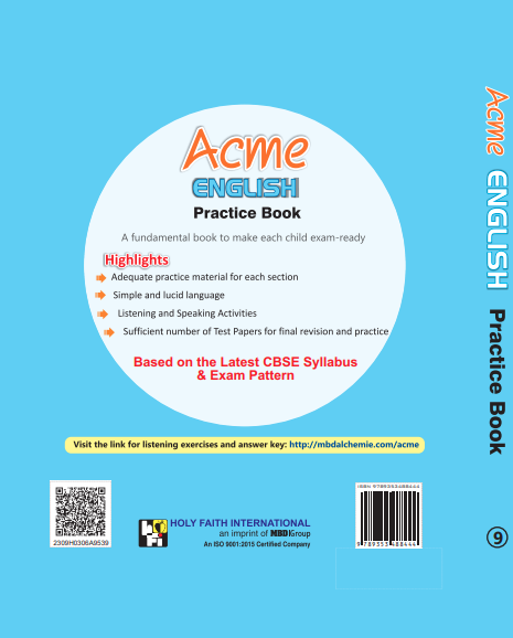 HF ACME ENGLISH PRACTICE BOOK-GRADE 9 E (2024) – MBD Books