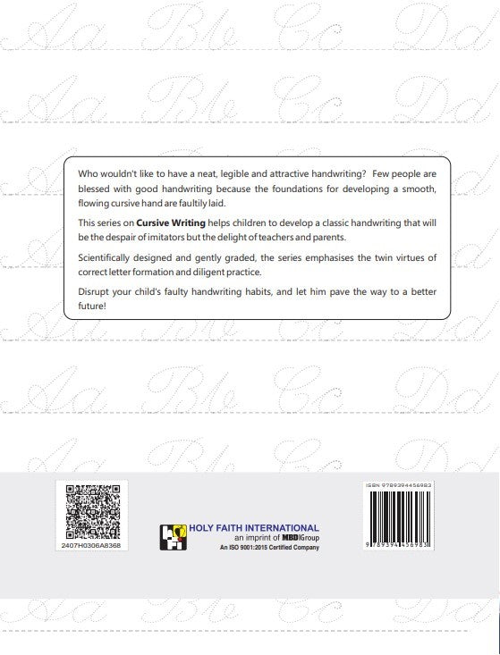 HF Practice Cursive Writing Class-7 CBSE – MBD Books