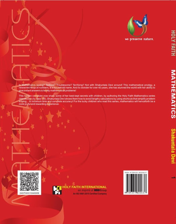 Holy Faith Mathematics-1 – MBD Books