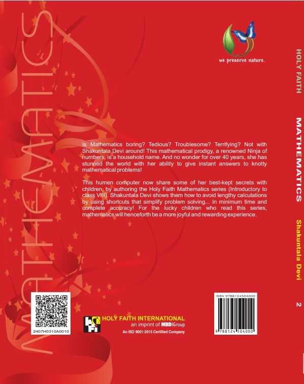 Holy Faith Mathematics-2 – MBD Books