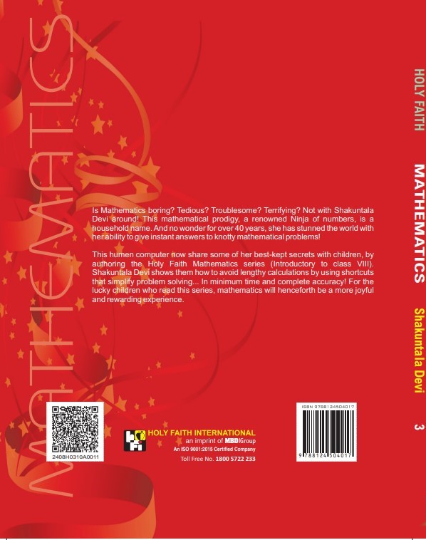 Holy Faith Mathematics-3 – MBD Books