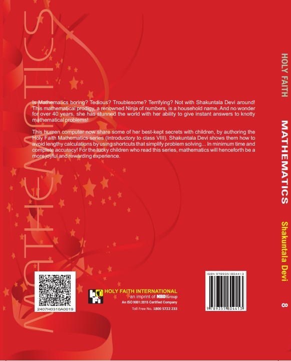 Holy Faith Mathematics-8 – MBD Books