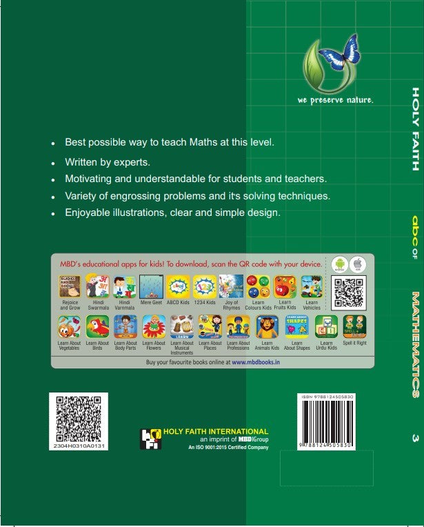 Holy Faith Abc Of Mathematics-3 – MBD Books