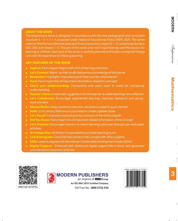 MOD IMPRESSIONS MATHS CLASS-3 – MBD Books