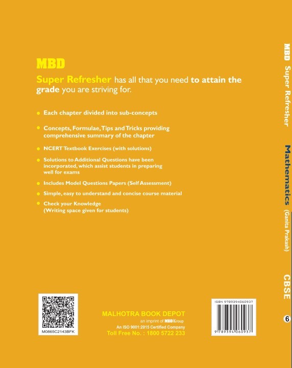 MBD SUPER REFRESHER MATHEMATICS VI – MBD Books